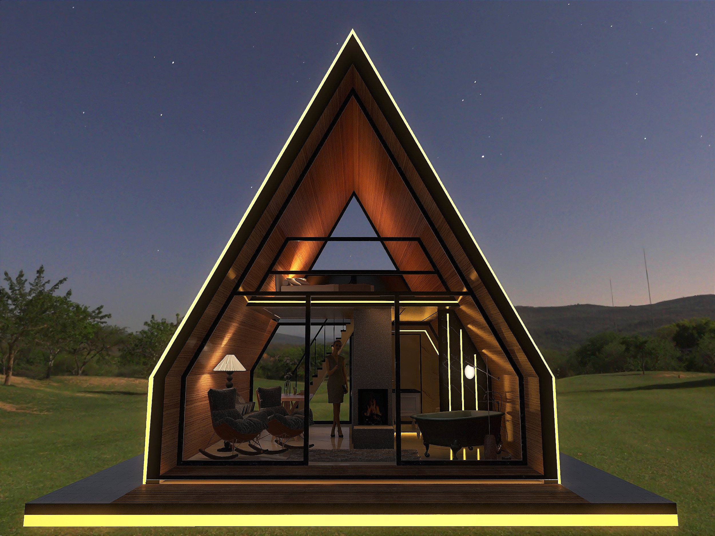 Chalé Eco LED - SOMBRAeMIX