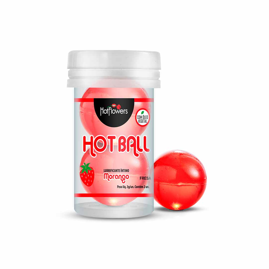 CÁPSULA LUBRIFICANTE HOT BALL - BEIJA MUITO 2un. 3,2ml - HOT FLOWERS ...