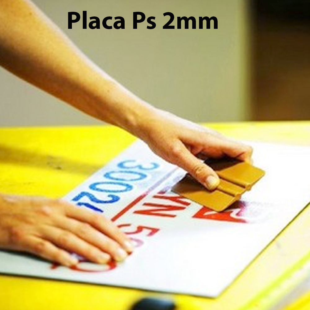 Placa Ps 2mm Imp. Digital - Frank Arts Grafite
