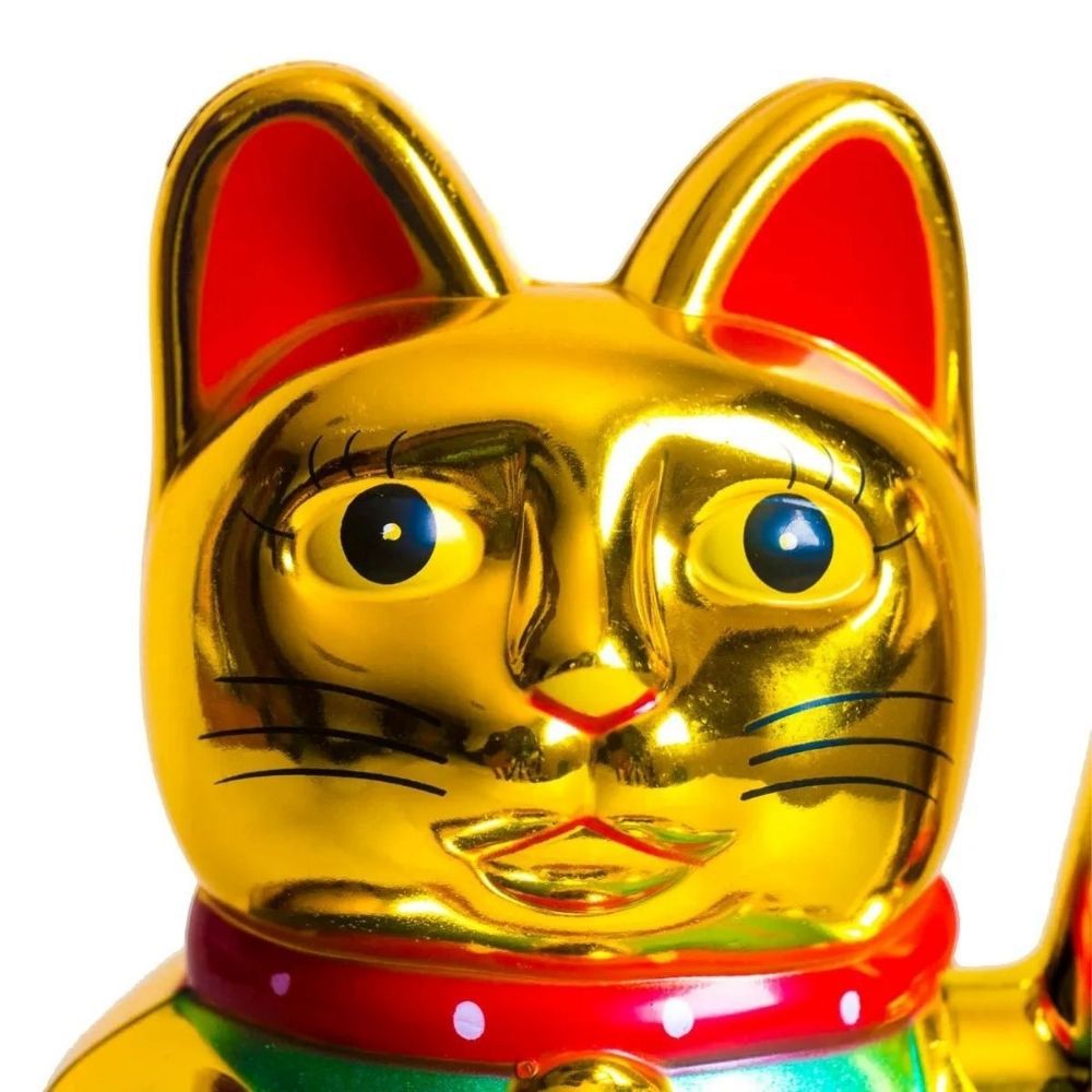 Gatinho Da Sorte Gato Solar Balança A pata - Maneki Neko Japonês - mjs ...