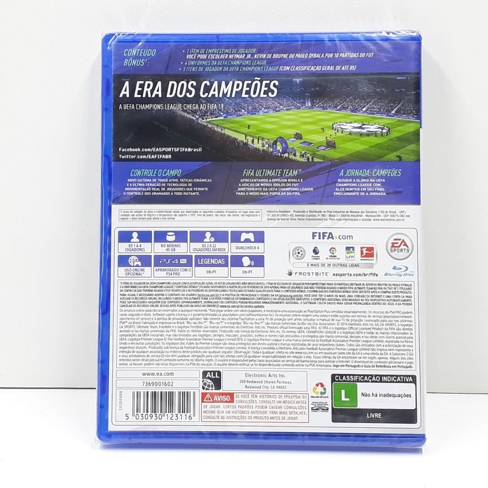 Jogo FIFA 19 - ( FIFA 2019) PS4 A era dos Campões - mjs smart imports ...