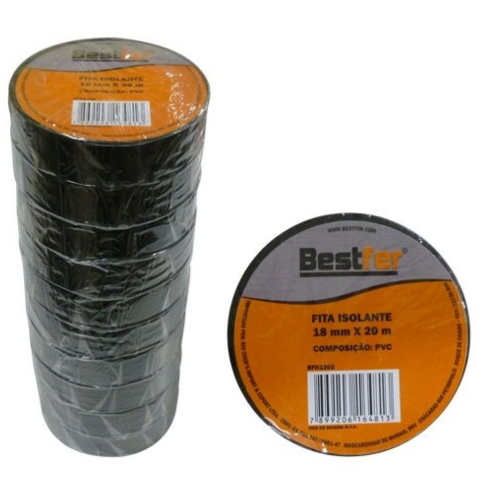 fita isolante Colorida antichamas 18mm x5m best fer bfh - 1144 - mjs ...