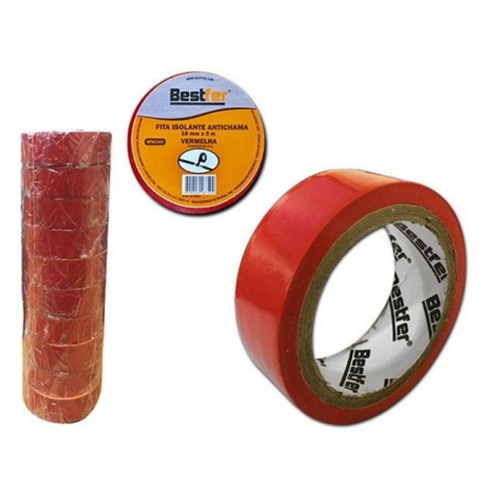 fita isolante Colorida antichamas 18mm x5m best fer bfh - 1144 - mjs ...