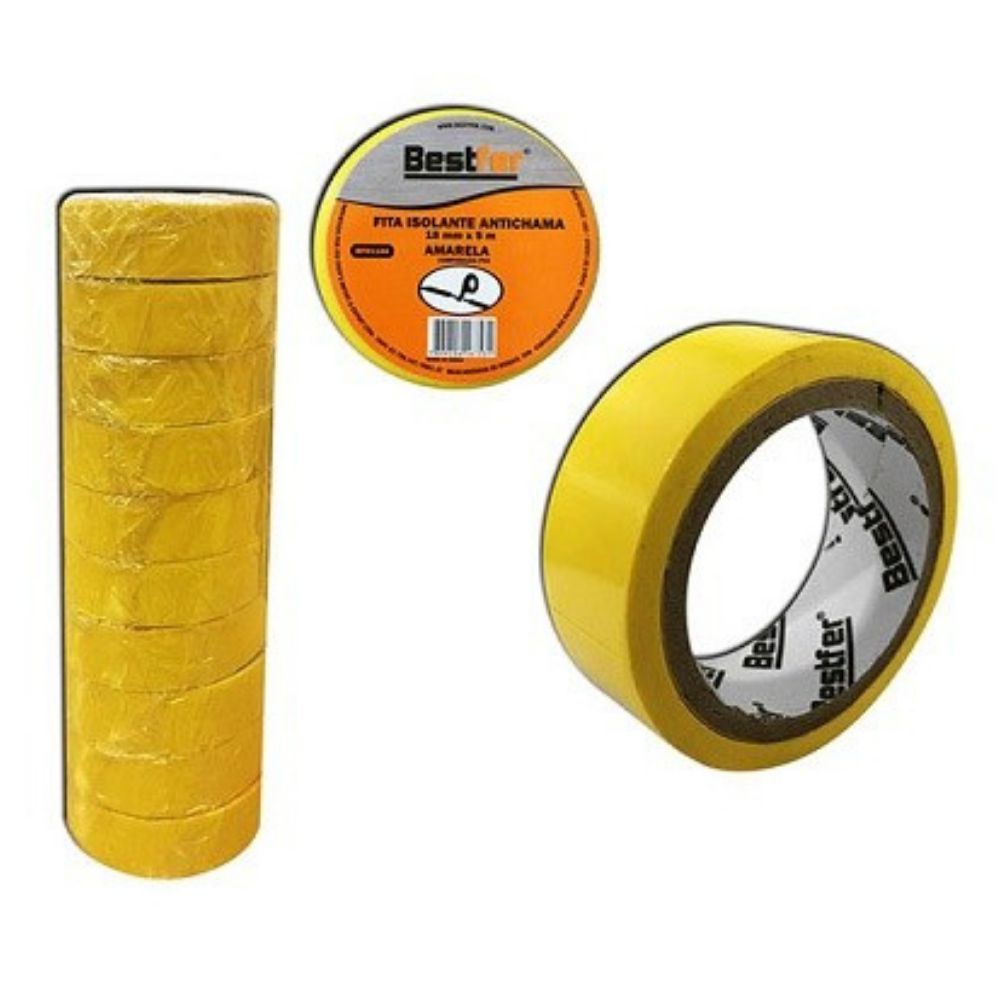 fita isolante Colorida antichamas 18mm x5m best fer bfh - 1144 - mjs ...