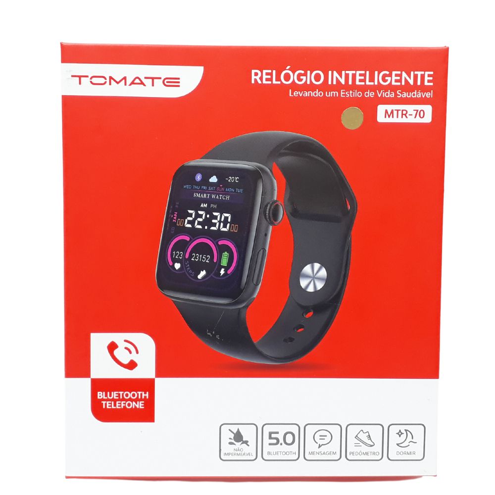 Relogio Inteligente Smartwatch, MTR- 70 Atende Ligações e muito mais ...