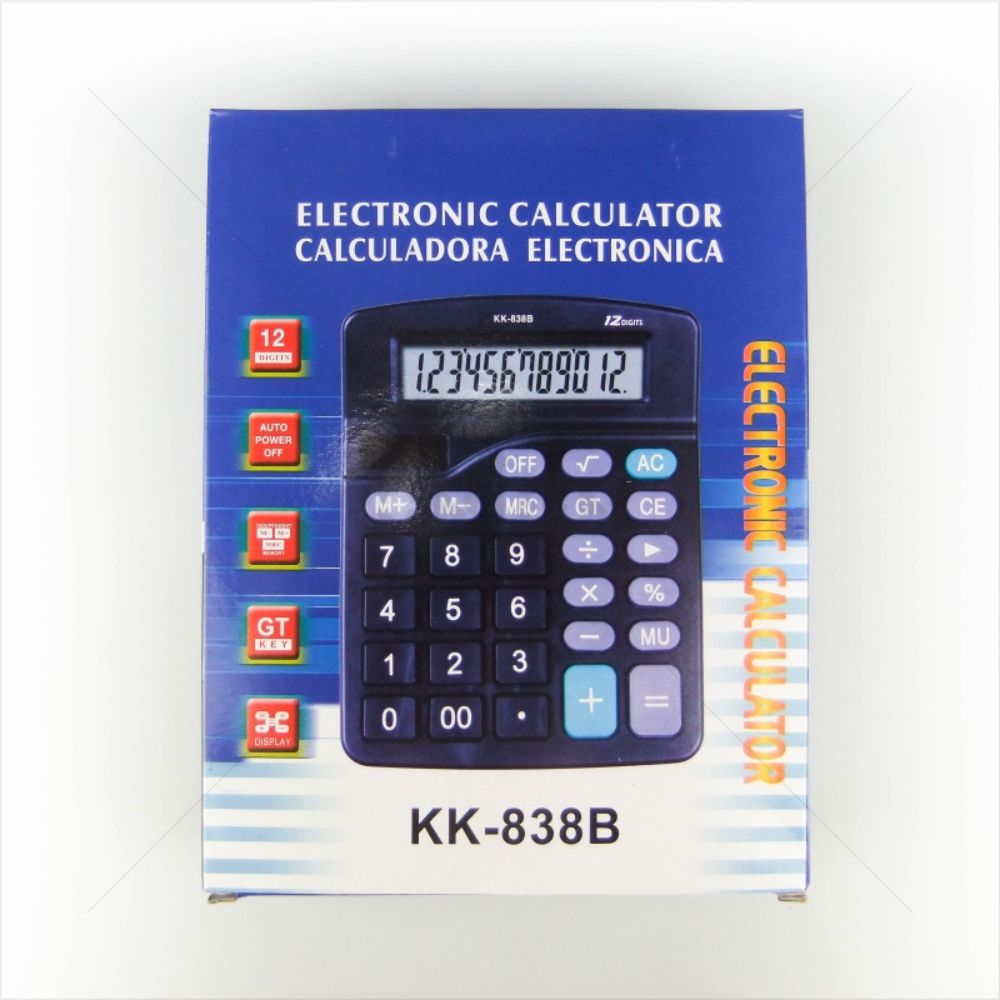 Calculadora eletronica 12 digitos kk-838B - mjs smart imports ...