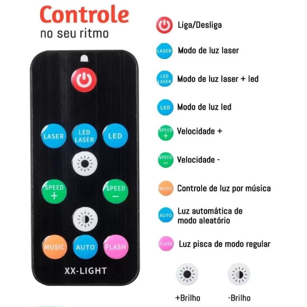 Mini Laser led dj Iluminação Desenhos Festa Projetor Balada Canhão ...