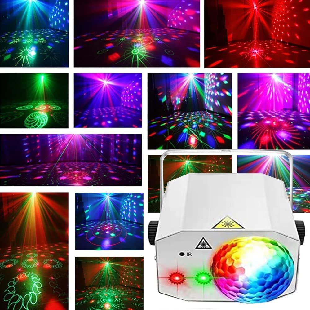 Mini Laser led dj Iluminação Desenhos Festa Projetor Balada Canhão ...