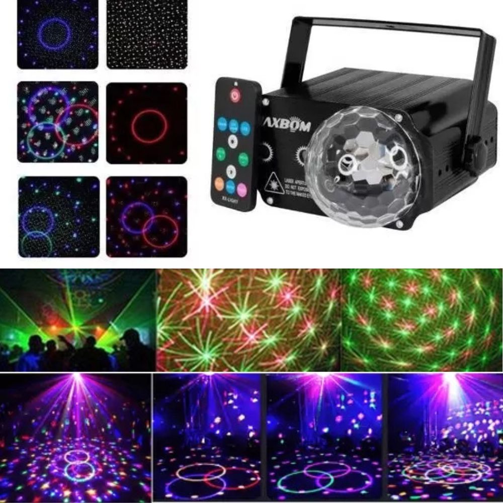 Mini Laser led dj Iluminação Desenhos Festa Projetor Balada Canhão ...