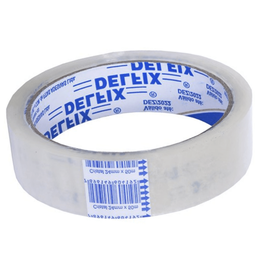 Fita Adesiva Durex Cristal Delfix 24 x50 Metros 1 unidade - mjs smart ...