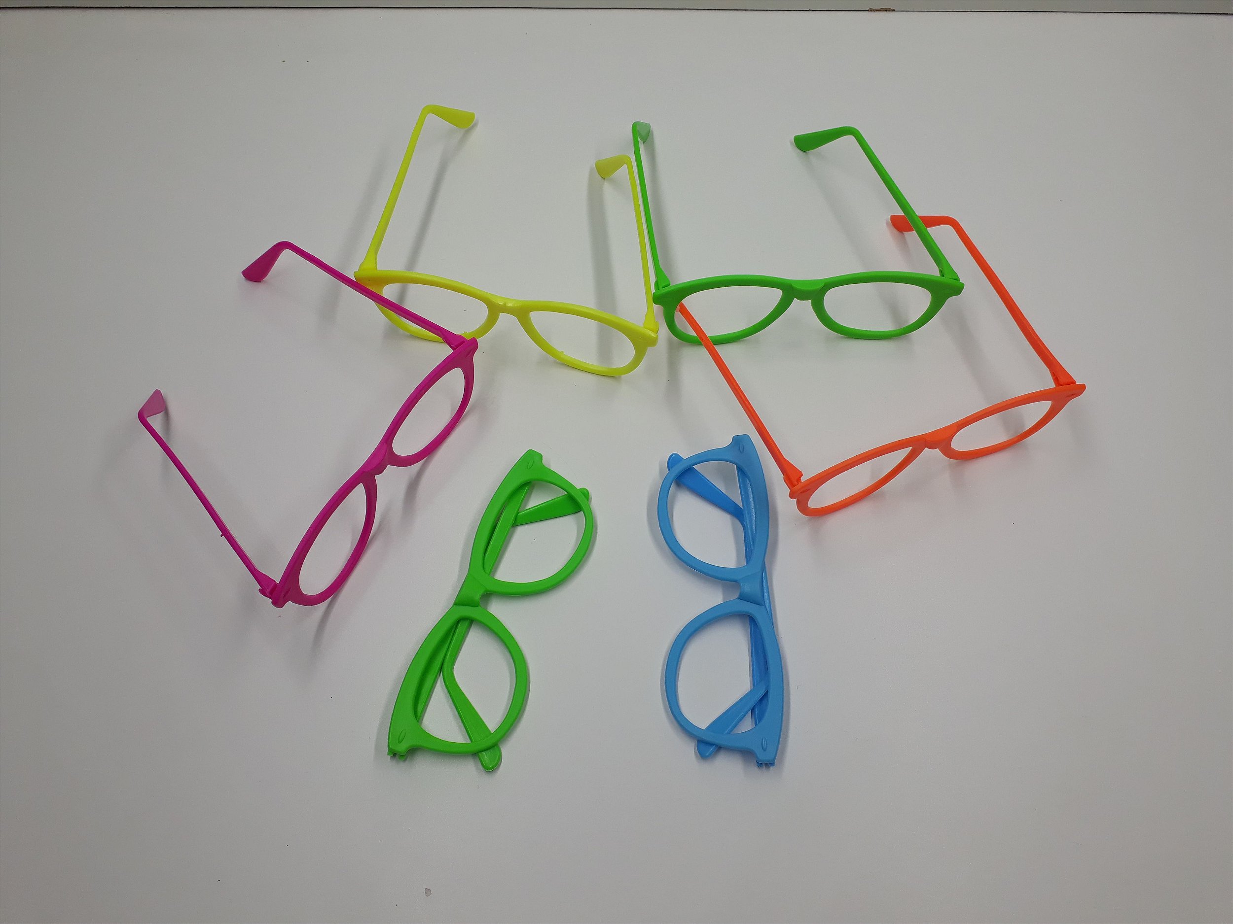 Kit Óculos nerd neon c 10 unidades - cores sortidas - mjs smart imports ...