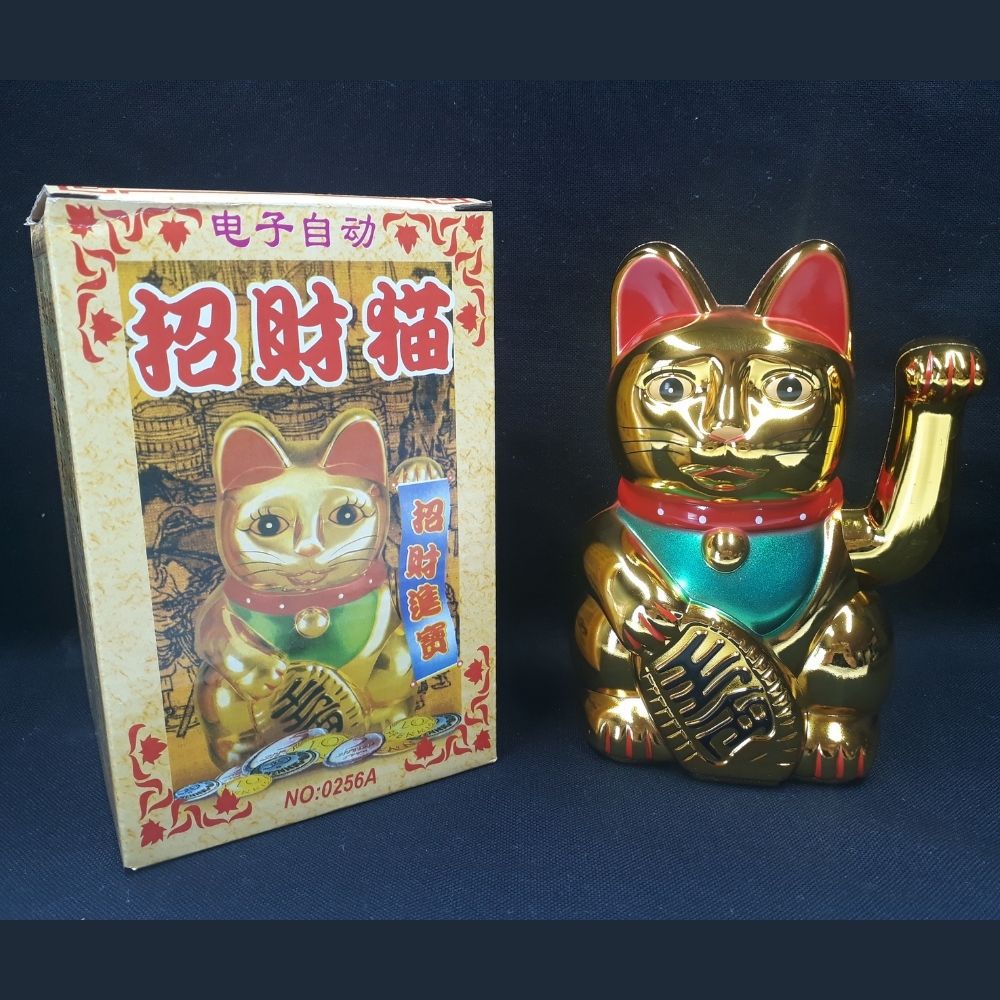 Gatinho Da Sorte Gato pilha Balança A pata - Maneki Neko Japonês ...