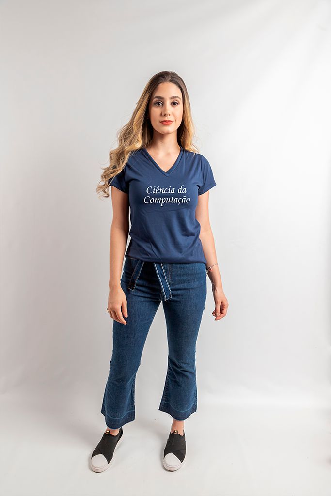Camisa Ciência da Computação Feminina - Veste CW: A Loja do estudante