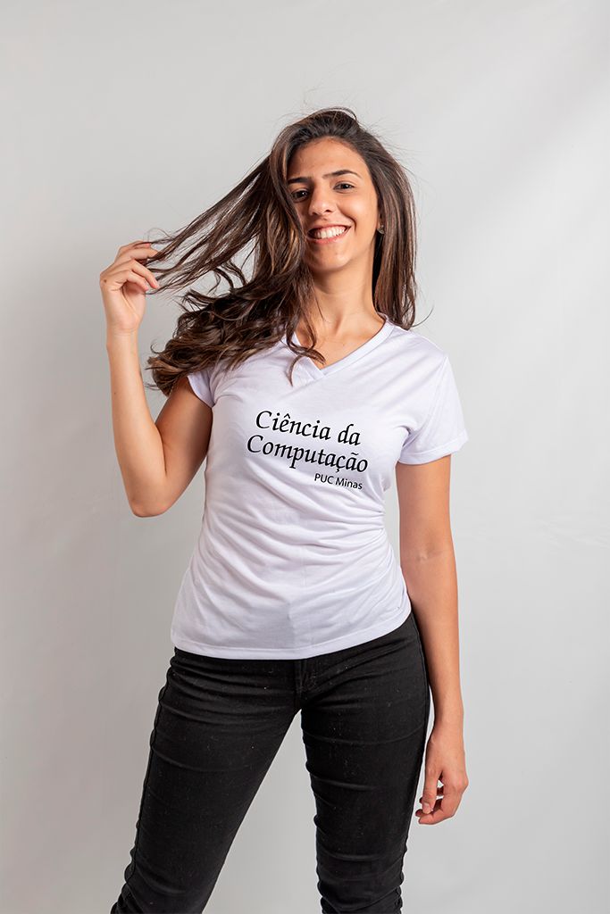 Camisa Ciência da Computação PUC Feminina - Veste CW: A Loja do estudante