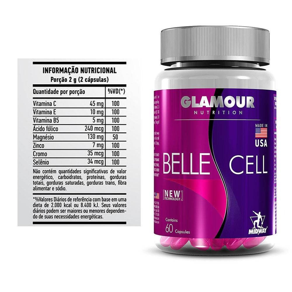 Multivitamínico e Emagrecedor Belle Cell 60 Cápsulas - Midway USA ...