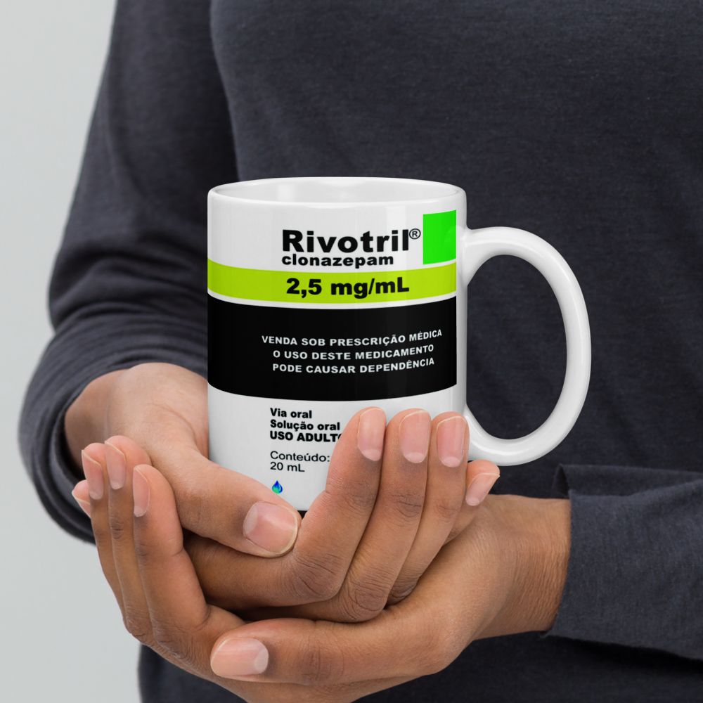 Caneca Remédio Rivotril Divertida Xícara Engraçada Presente Doido ...