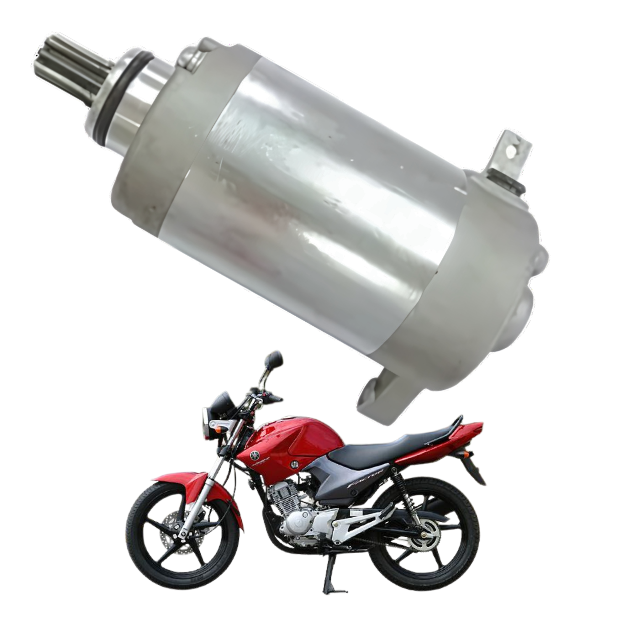 Motor de Partida Completo para YBR 125, XTZ 125, Factor 125 - Elyon - Elyon do Brasil