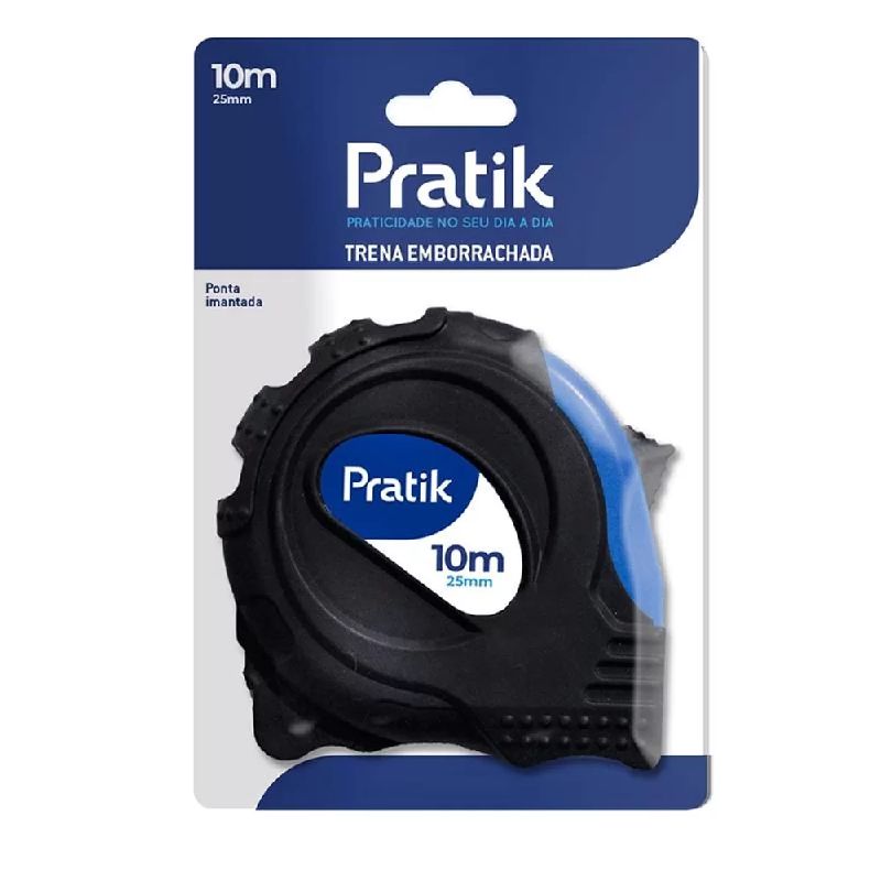 Trena Emborrachada 10m x 25mm com Fita de Aço Resistente e Precisa ...