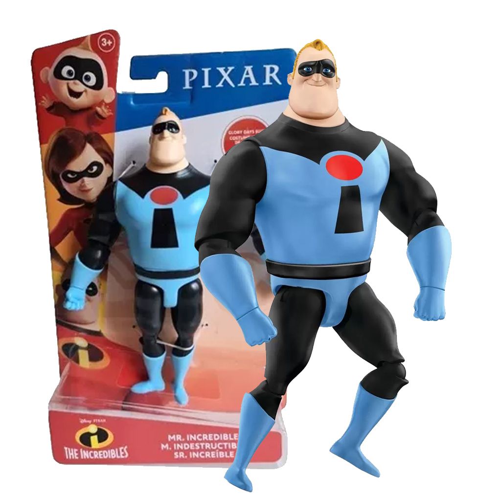 Boneco Articulado Disney Pixar Sr. Incrível Azul - Mattel - Alves Baby