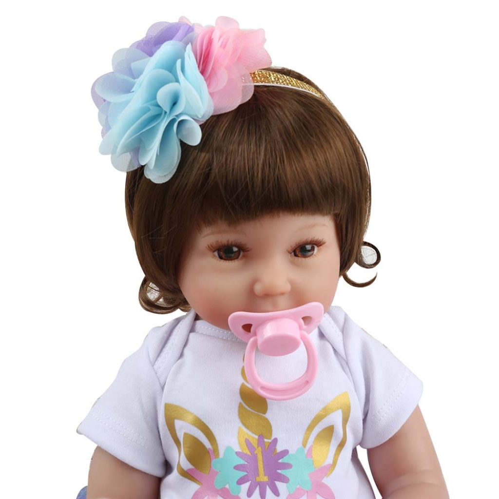 Boneca Bebê Reborn Shiny Toys Laura Baby Christy - Alves Baby