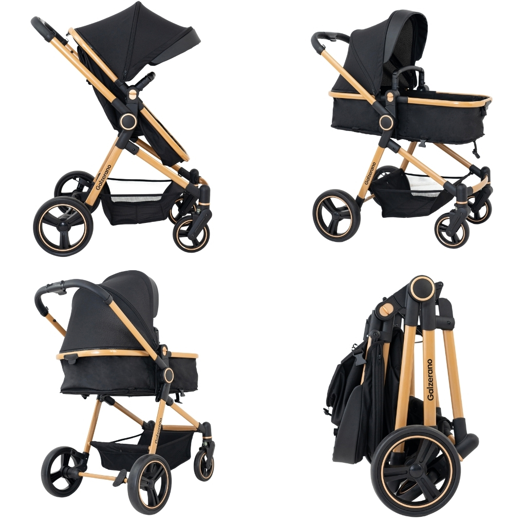 Carrinho De Bebê Moisés Galzerano Ivy Gold - Alves Baby