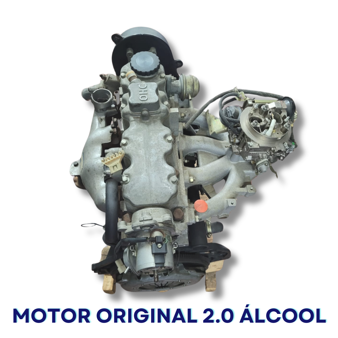 MOTOR GM 2.0 ÁLCOOL CARBURADO COMPLETO MONZA IPANEMA KADETT - JS SANTORO