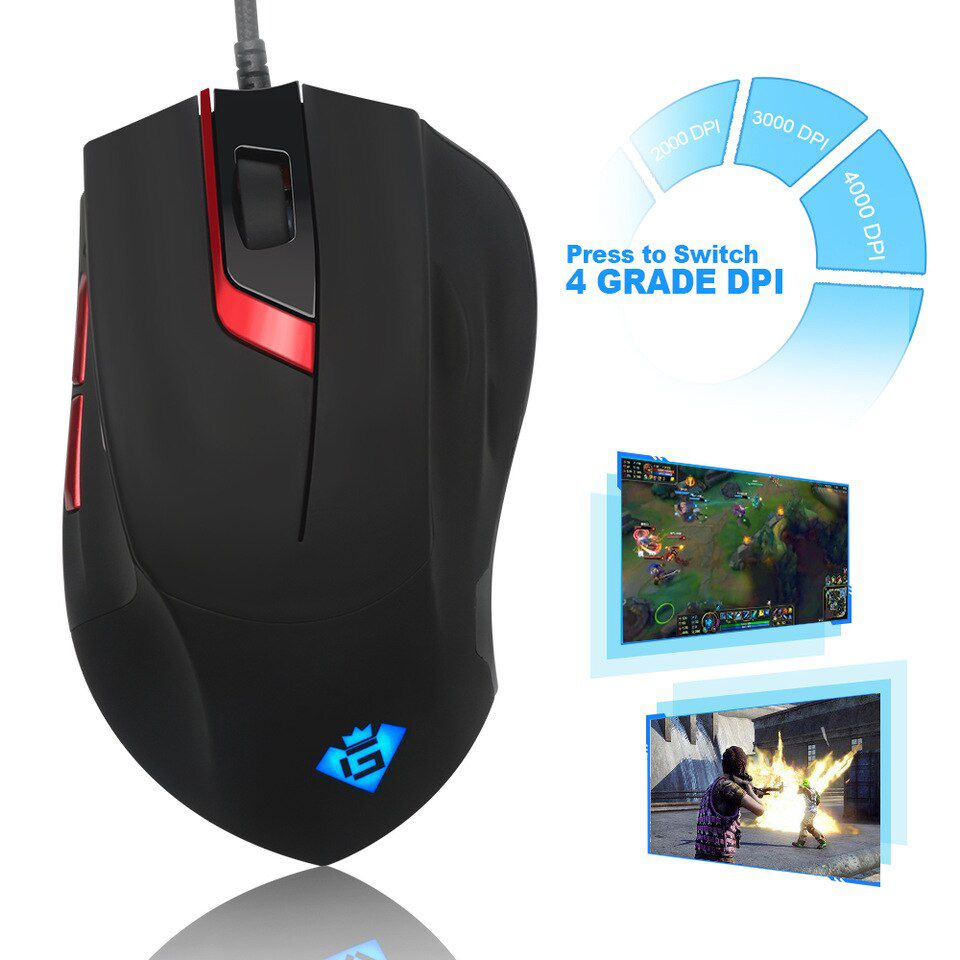 Rocketek Wred Gaming Mouse | Gamer Fox - Loja Gamer Fox®