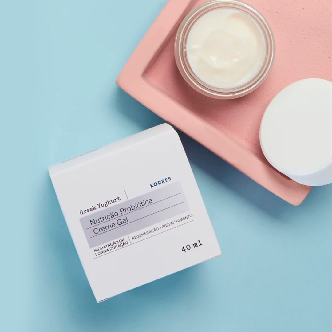 Creme Gel Probiótico Regeneração + Preenchimento – Com iogurte grego K ...
