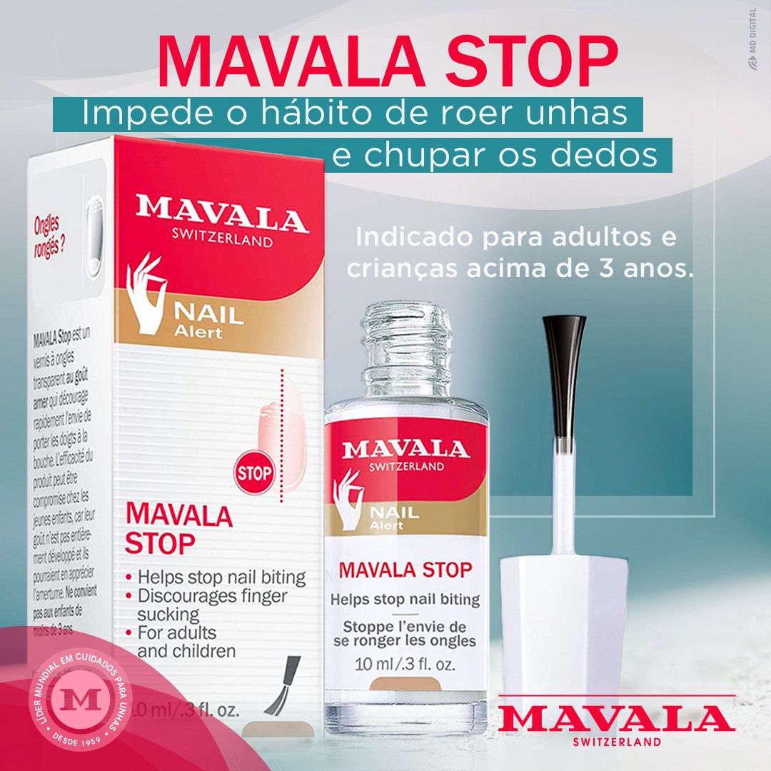 Esmalte Para Parar de Roer Unhas - MAVASTOP 10ml - MAVALA - Farmácia ...