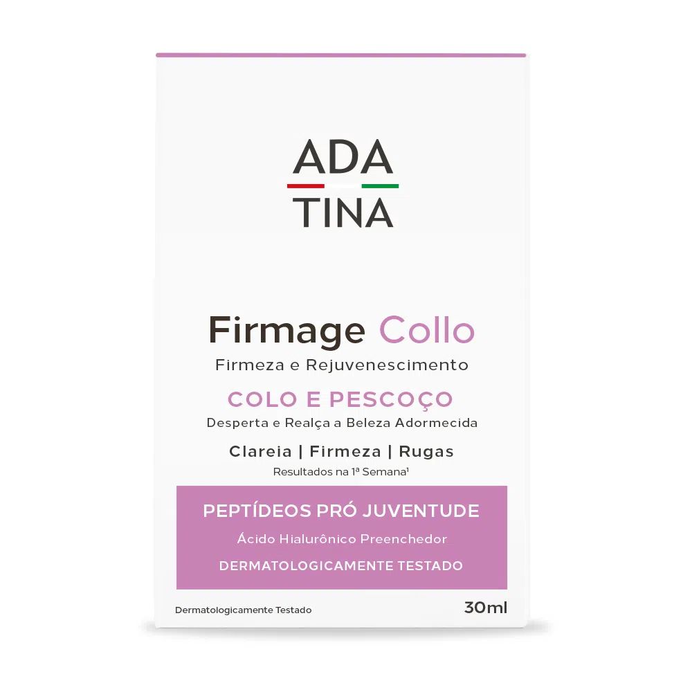 Sérum Uniformizador e Rejuvenescedor 30ml - Ada Tina Firmage Collo ...
