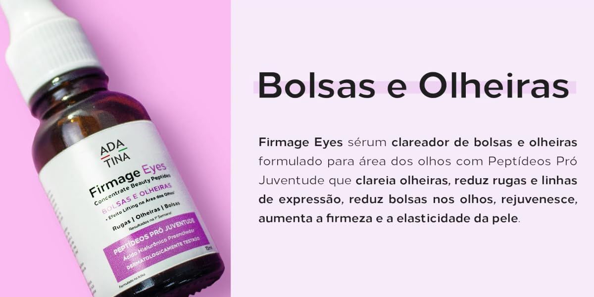 Sérum Firmage Eyes Efeito Lifting e Clareador de Bolsas/Olheiras 15ml ...