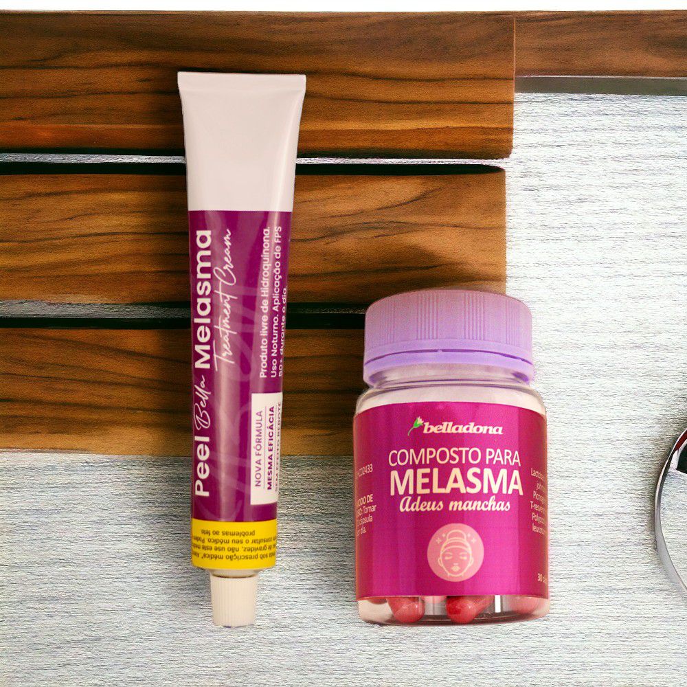 Kit Clareador Facial PeelBella 30g + Cápsulas Antioxidante para Melasma ...