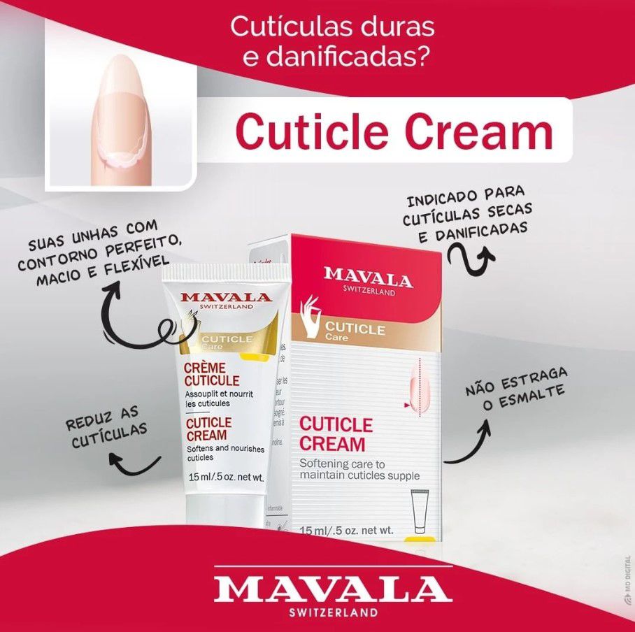 Creme de Cúticulas - Tratamento Diário para as Cutículas 15ml - Mavala ...