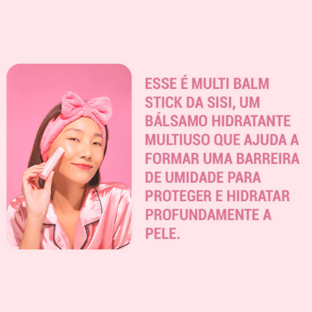Stick Balm Multi Hidratante com Niacinamida - Corpo e Rosto 9g - Sisi ...