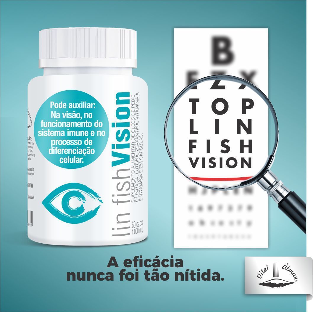 Lin Fish Vision 60 Cápsulas 1.000mg - Vital Âtman - Farmácia Belladona ...