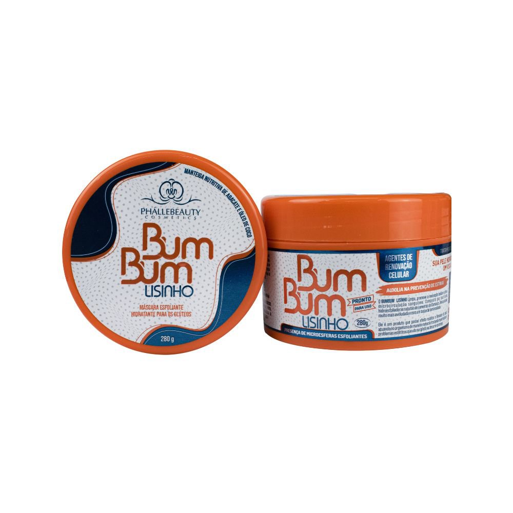 ESFOLIANTE CORPORAL PHÁLLEBEAUTY - BUM BUM LISINHO 280G - Bellíssima Makeup