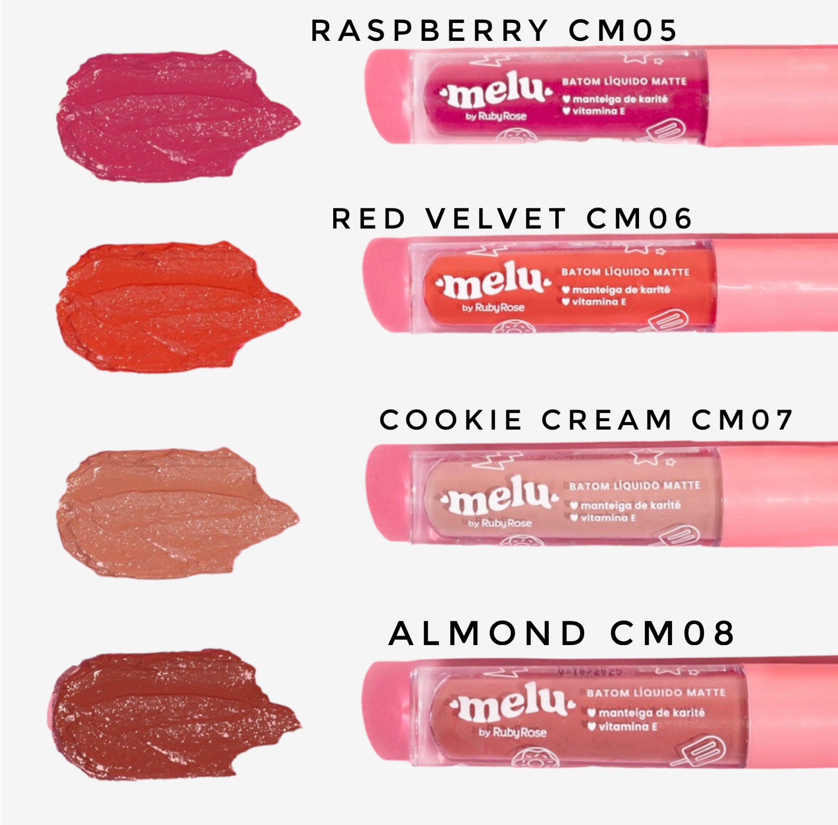 BATOM LÍQUIDO MATTE MELU BY RUBY ROSE - RR-563 - Bellíssima Makeup