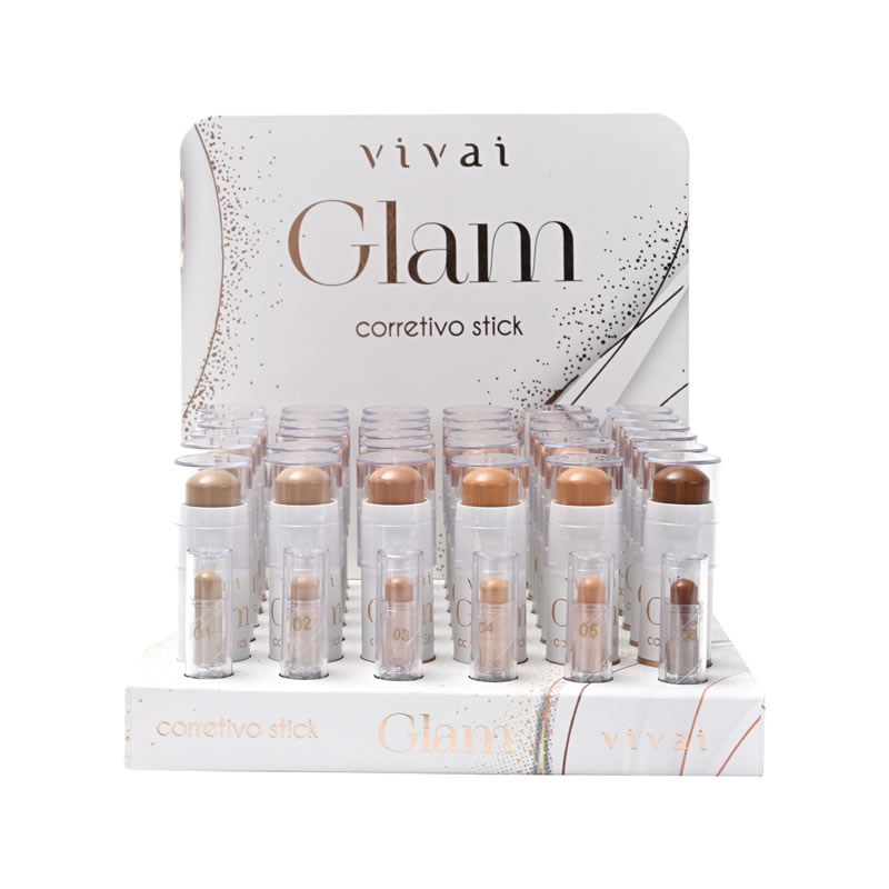 CORRETIVO FACIAL STICK GLAM VIVAI - 1103.1.1 COR 04 - Bellíssima Makeup