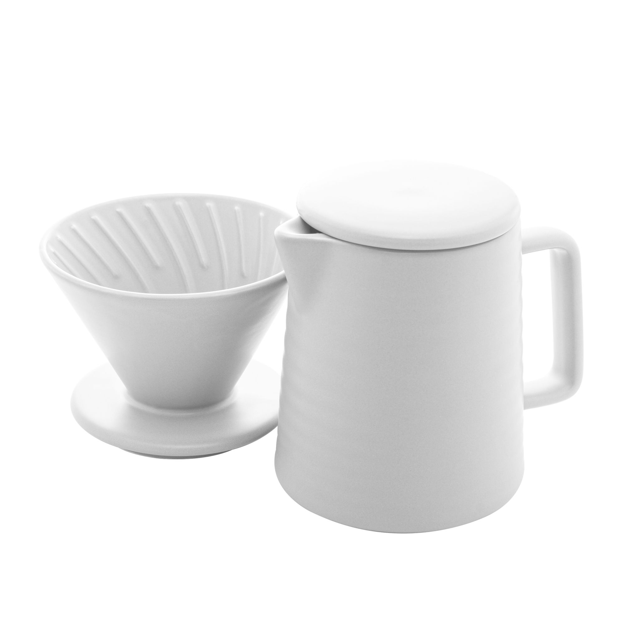 BULE CAFE C/SUPORTE P/FILTRO E TAMPA CERAMICA BRANCA 600ml - Raffaello ...