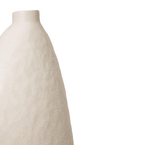 VASO EM CERAMICA BRANCO RUSTICO BOJUDO 35cm - Raffaello Presentes e ...