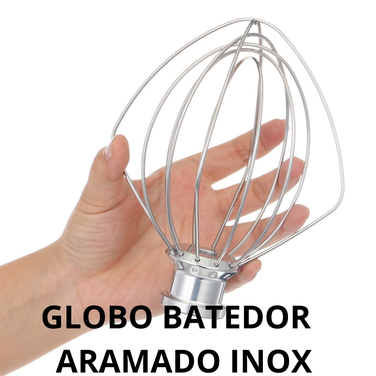 Batedor globo inox batedeira kitchenaid - Loja do Silicone