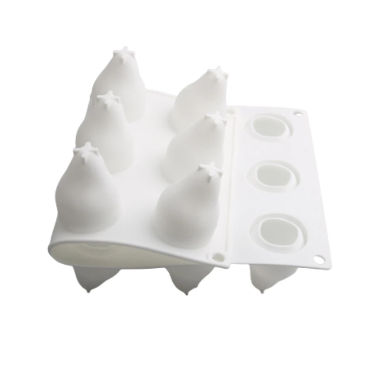 Molde de silicone pera 3d 15 cavidades - Loja do Silicone