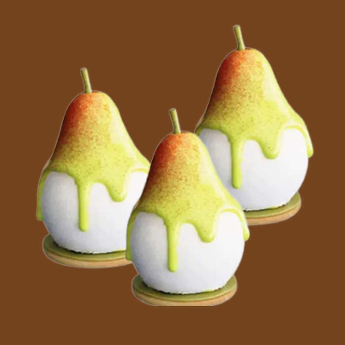 Molde de silicone pera 3d 15 cavidades - Loja do Silicone