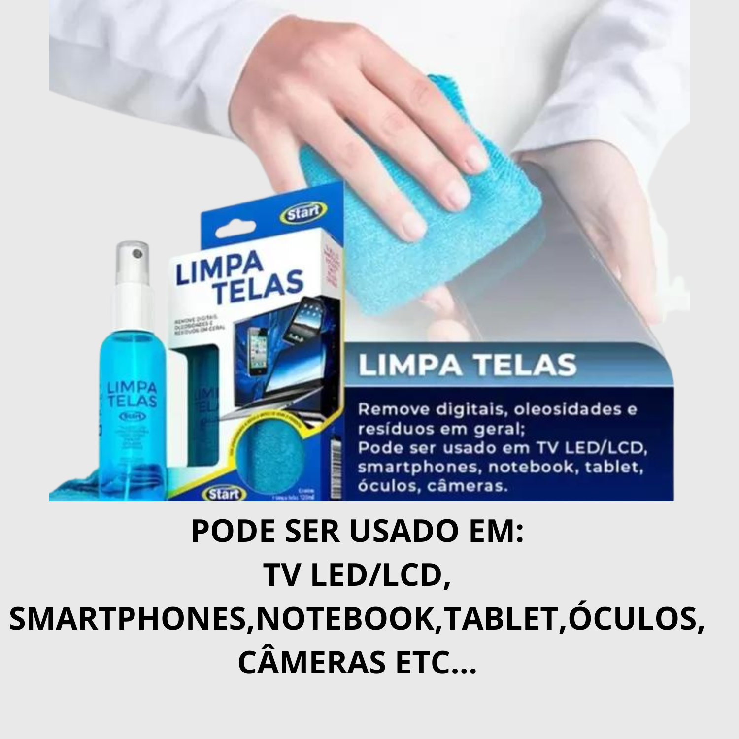 Liquido limpa tela de televisao led lcd tablet smartphone - Loja do ...