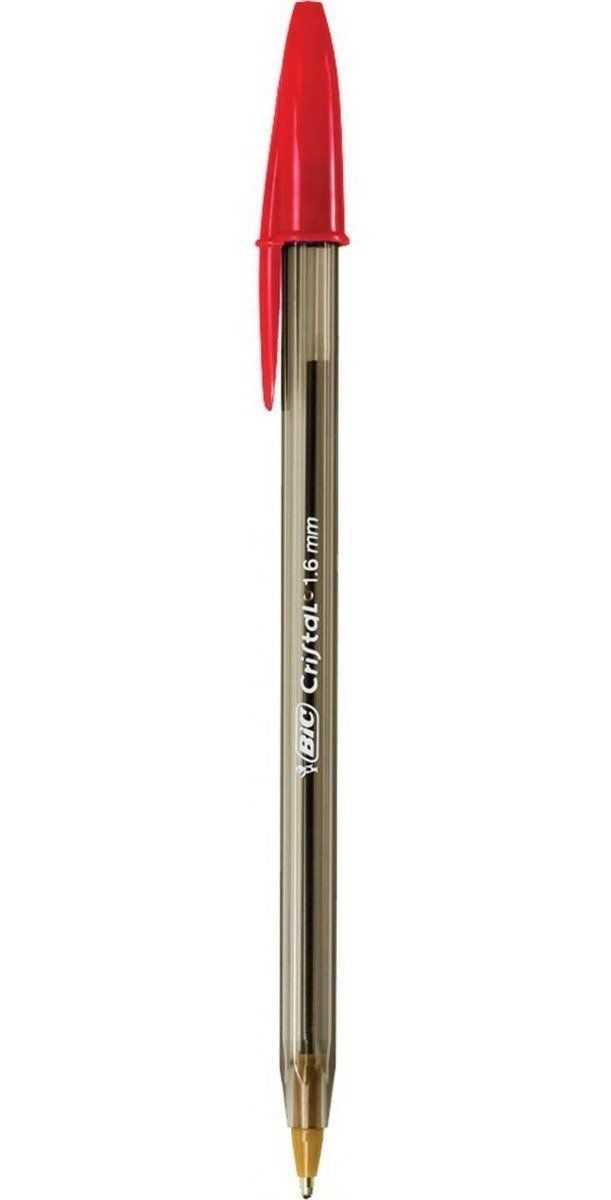 Caneta Bic Cristal Bold Intenso 1.6mm Vermelha Caixa com 25 unidades em Oferta na Obra & Lar ...