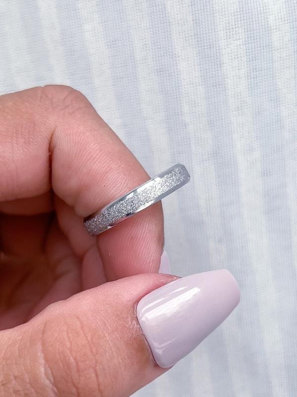 Anel Aliança Diamantada com Lateral Chanfrada - Aço Inox (Unidade ...
