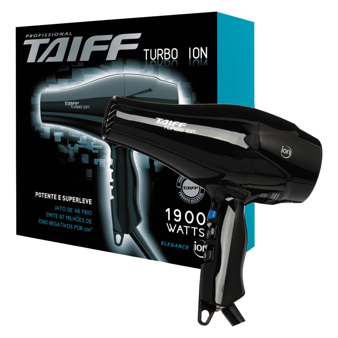 KIT TAIFF 220V - SECADOR TURBO ION 1900W + DIFUSOR CURVES - KIOSK DIGITAL