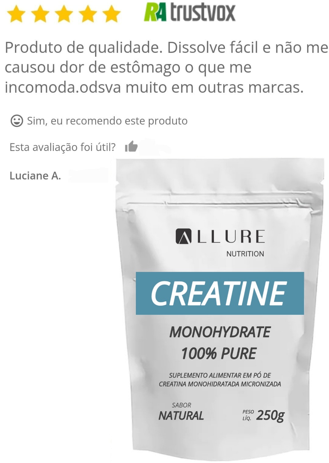 Creatina 100% Pure Monohidratada Micronizada Importada Creatine ...