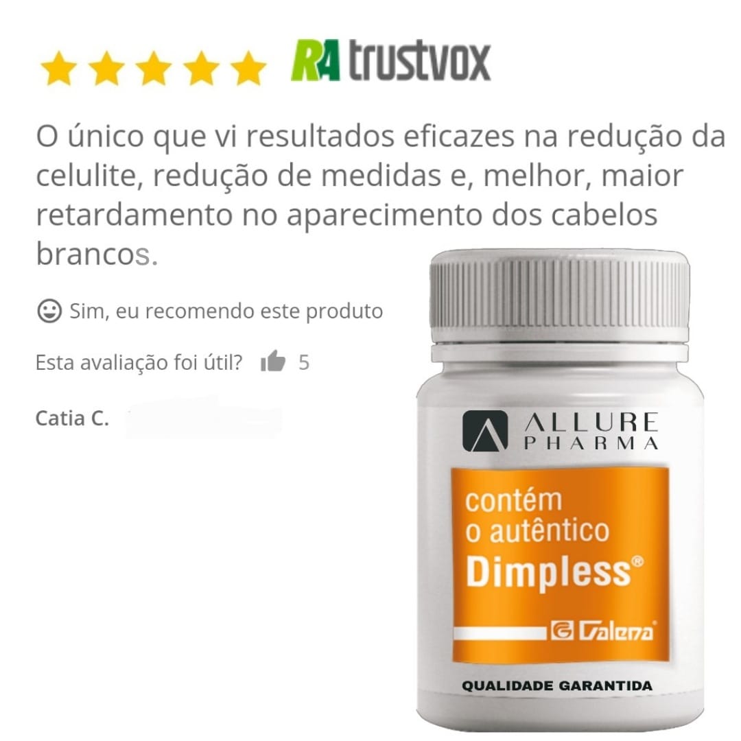 Dimpless 40mg Anti Celulite Selo de Autenticidade GALENA - Allure Pharma
