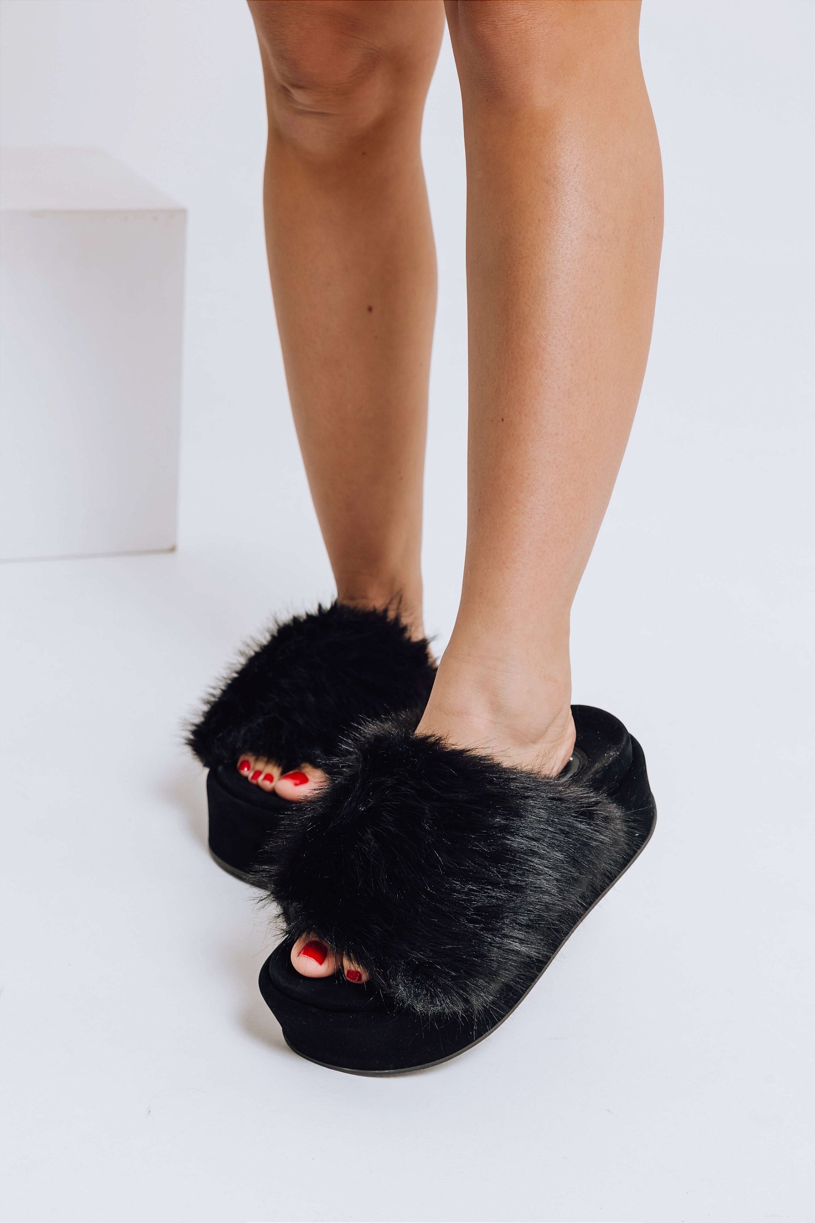 Tamanco Feminino Plataforma Fifi (Preto) - USE HITZZ